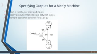 10 Mealy and Moore model in discrete maths | PPT