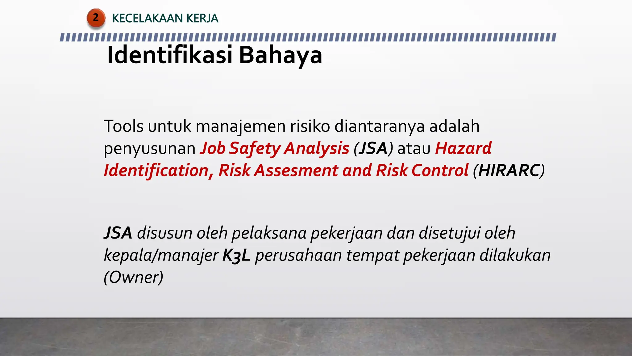 melakukan identifikasi bahaya di IPAL pengelolaan air limbah | PPTX