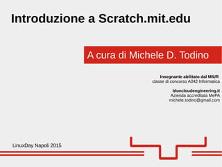 Introduzione a Scratch.mit.edu