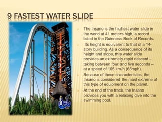 Fast things on earth by different categories | PPT