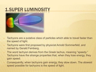 Fast things on earth by different categories | PPT