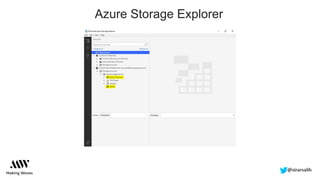 Azure Table Storage: The Good, the Bad, the Ugly (10 min. lightning talk) | PPTX