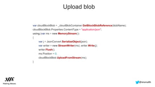 Azure Table Storage: The Good, the Bad, the Ugly (10 min. lightning talk) | PPTX