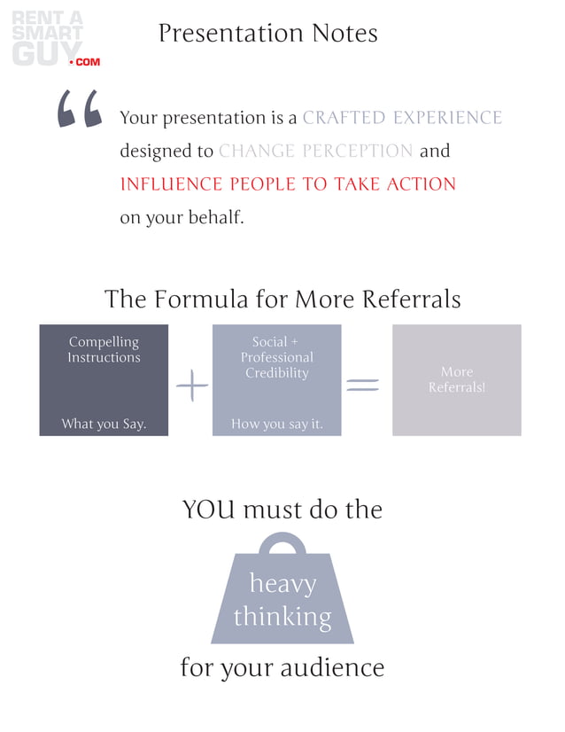 BNI 10 minute presentations notes