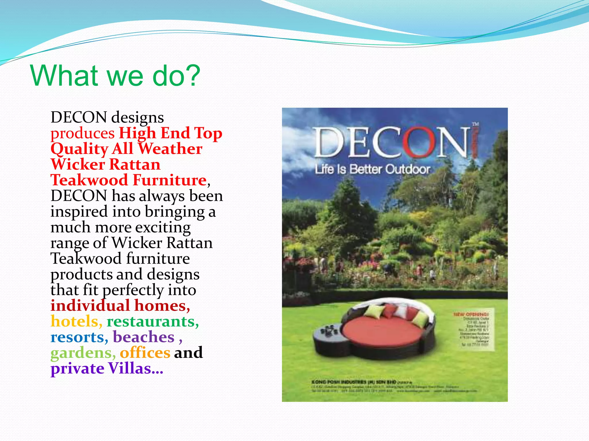 DECON DESIGNS PRESENTATION | PPTX