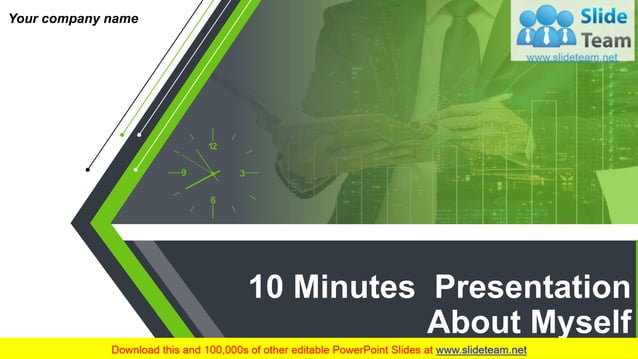 10 Minutes Presentation About Myself PowerPoint Presentation Slides | PPT