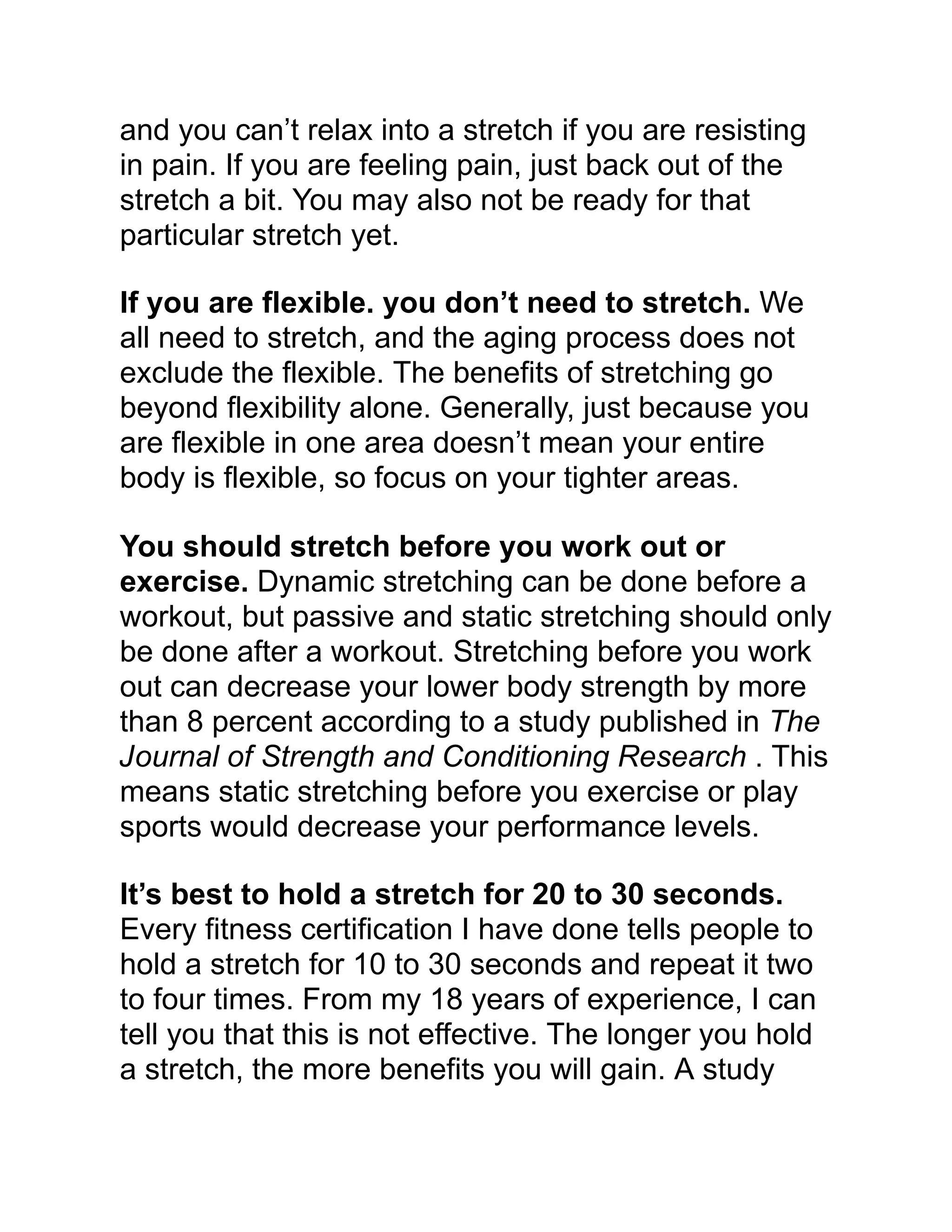 10 Minute Stretching - Simple Exercises To Build Flexibility Into Your ...