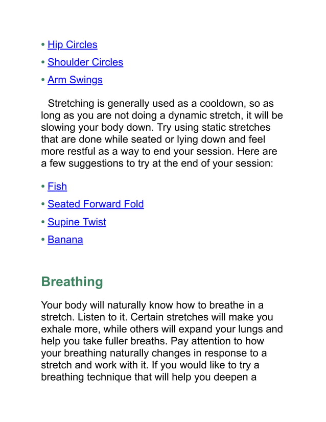 10 Minute Stretching - Simple Exercises To Build Flexibility Into Your ...