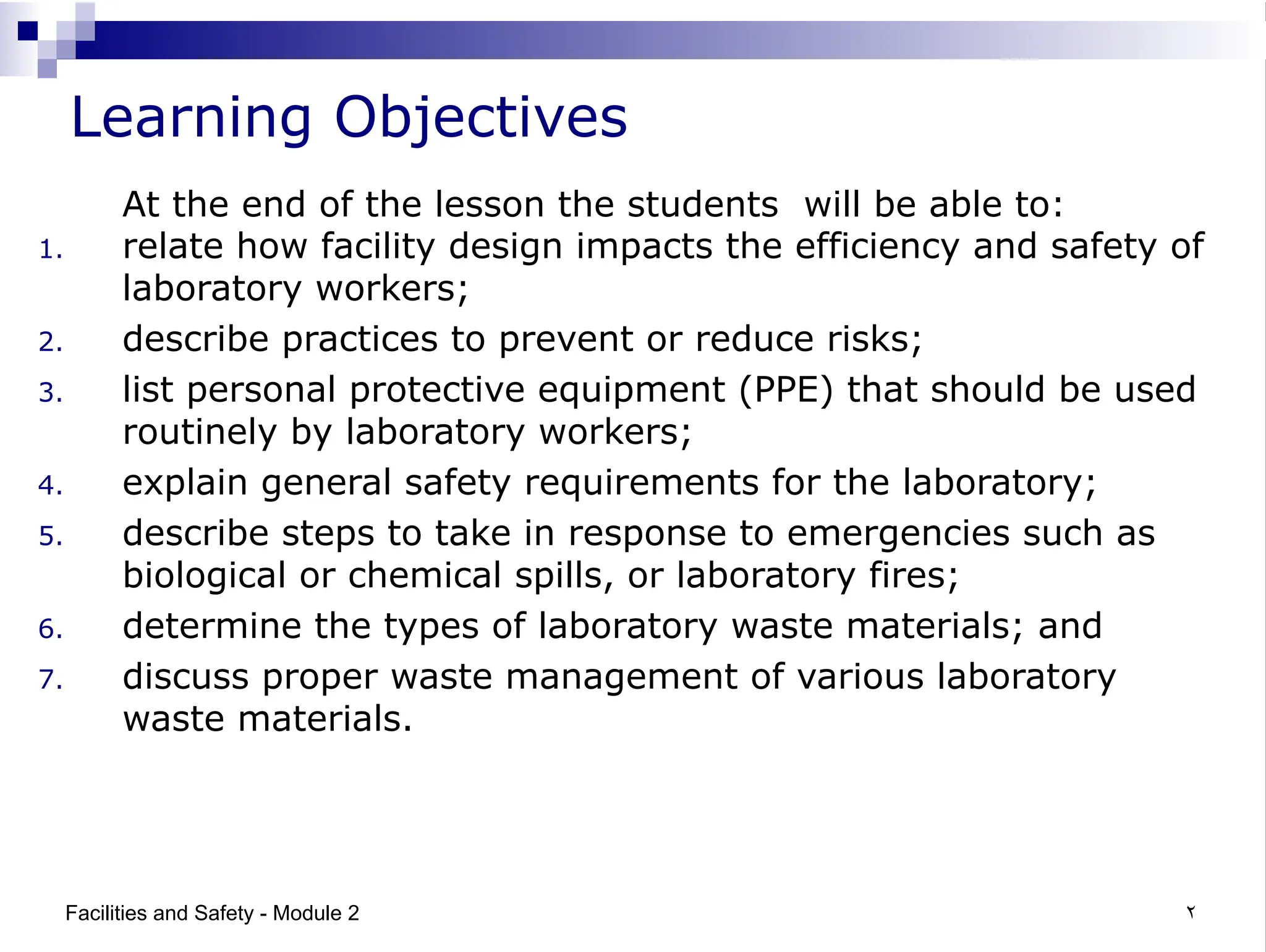 # 10 MLT 405 PPT Facilities and Safety & Waste Mgmt.pdf