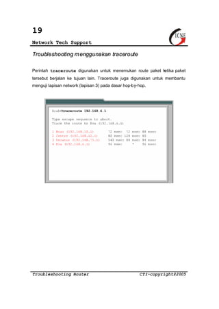 10module 22 troubleshooting-router | PDF