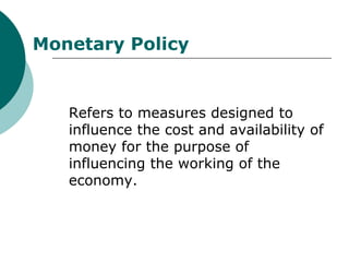 10 monetary & fiscal policy2 | PPT | Interest Rates | Economy