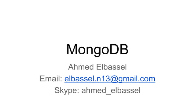 10 mongo db | PPT