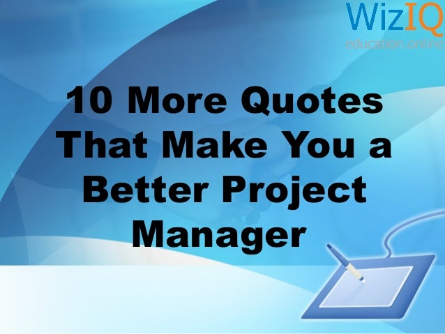 Successful Project Management Quotes