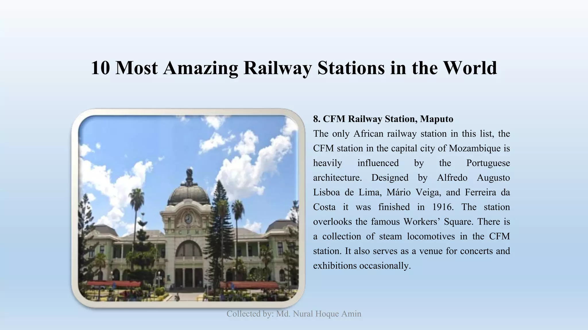 10 most amazing railway stations in the world | PPTX