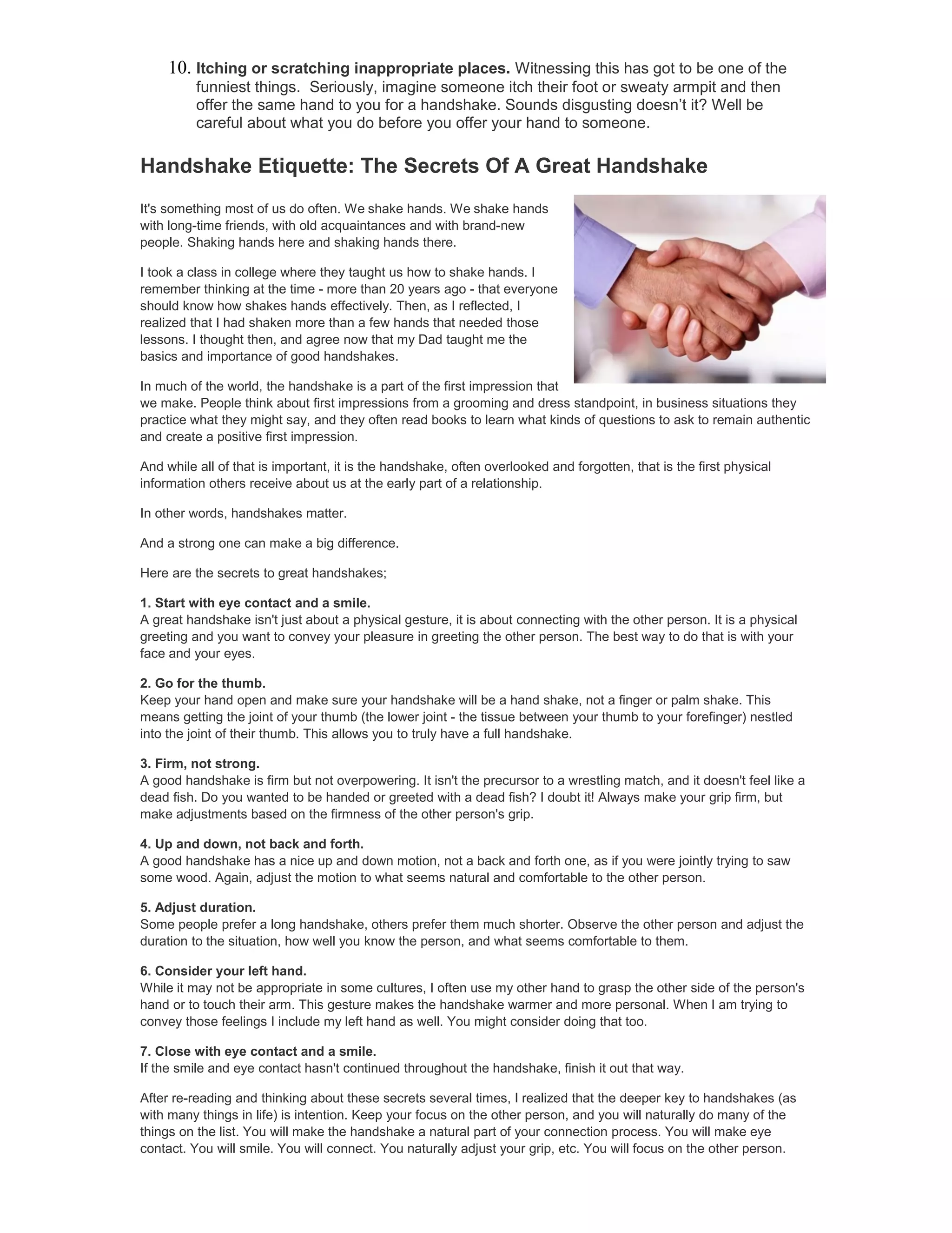 10 most common embarrassing habits | DOC