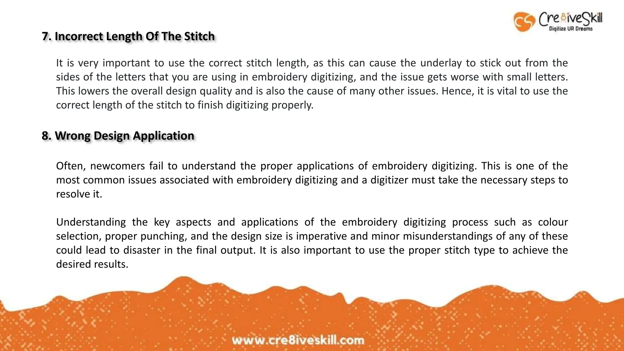 Embroidery Digitizing Guide: Top 10 Mistakes Beginners Must Avoid | PPTX