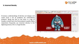 Embroidery Digitizing Guide: Top 10 Mistakes Beginners Must Avoid | PPTX