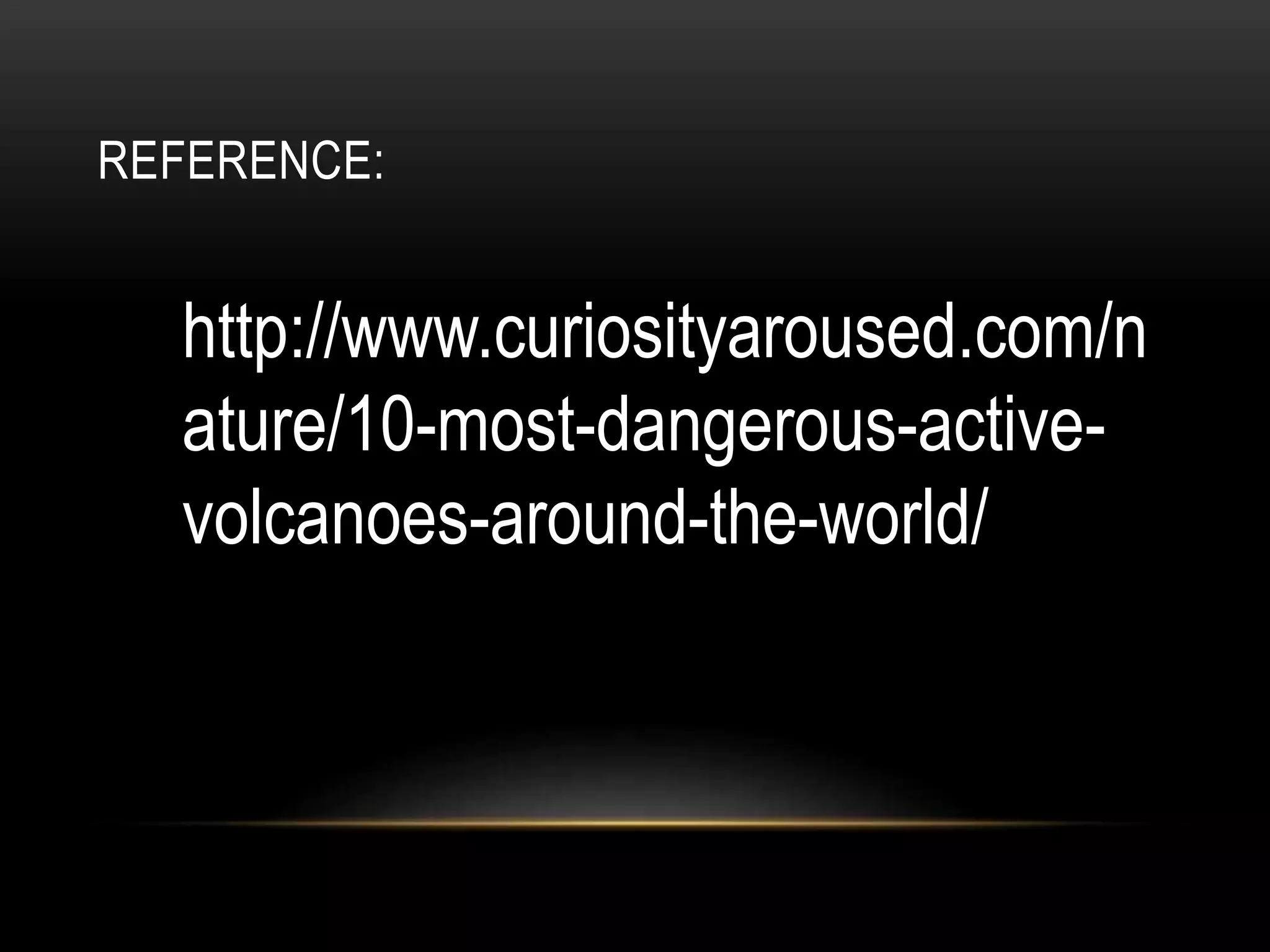 10 most dangerous active volcanoes around the world | PPTX | North ...