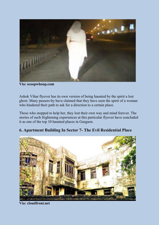 10 most haunted places in gurgaon that will horrify you for sure | PDF