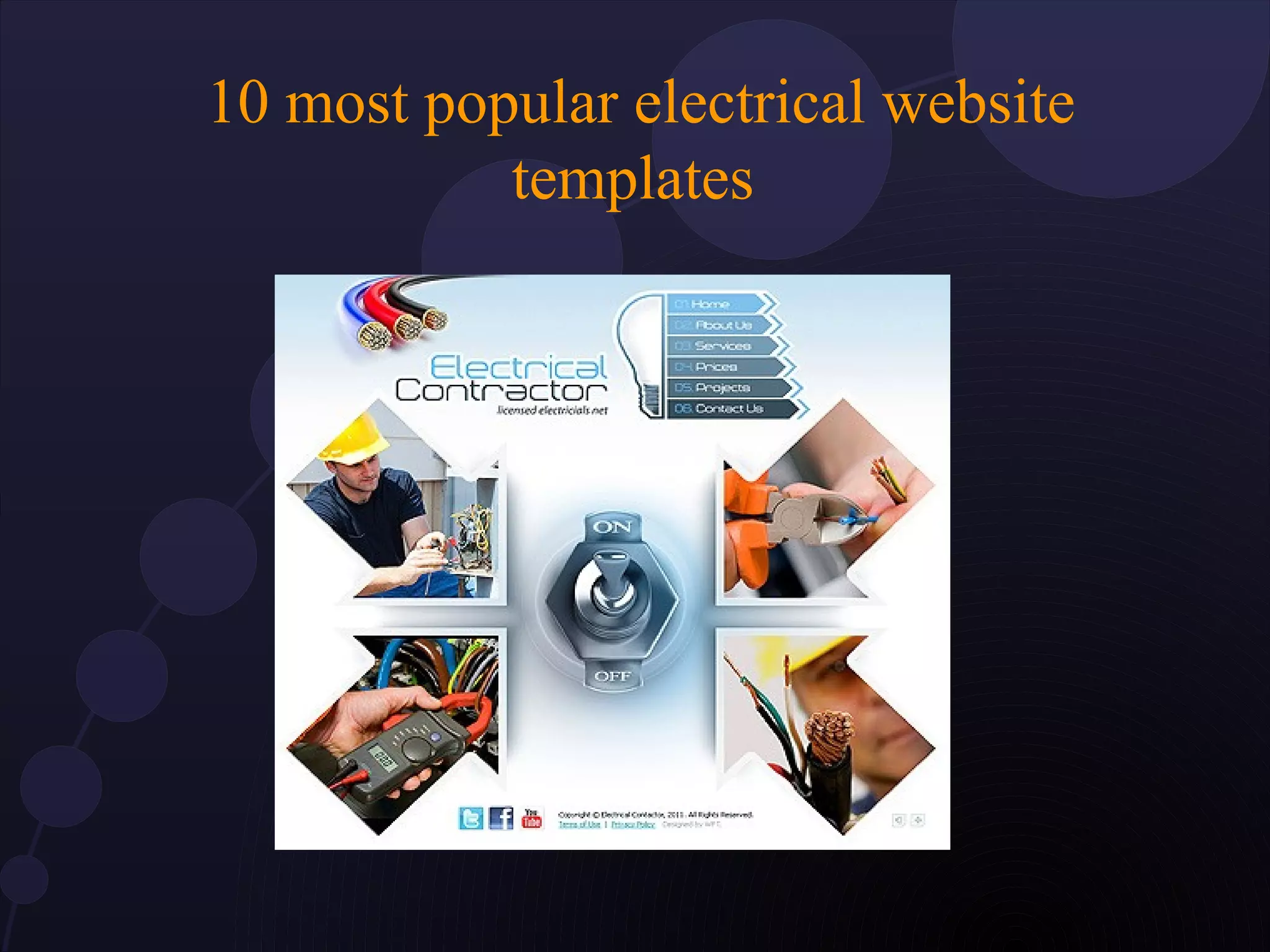 10 most popular electrical website templates | ODP