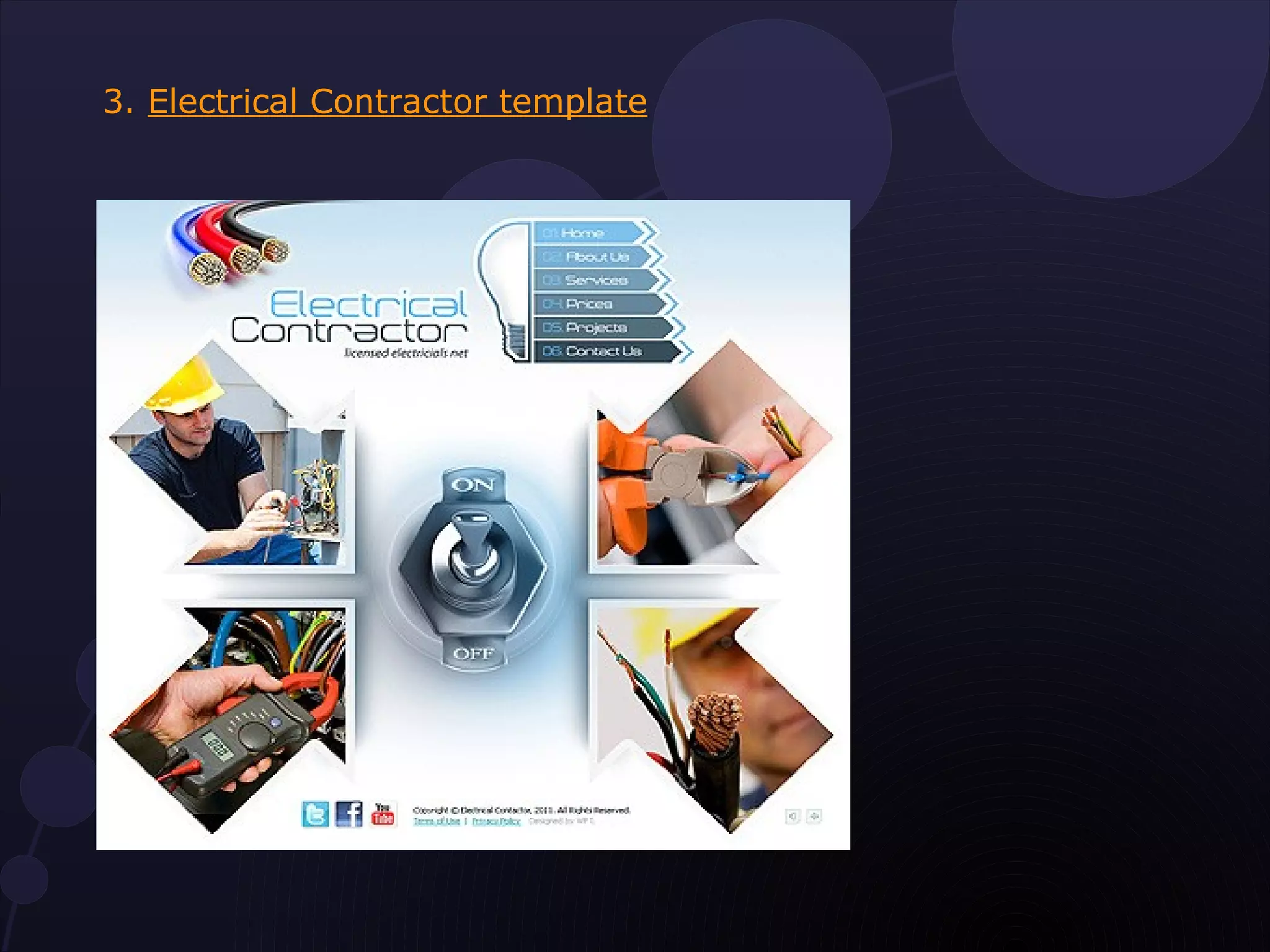 10 most popular electrical website templates | ODP