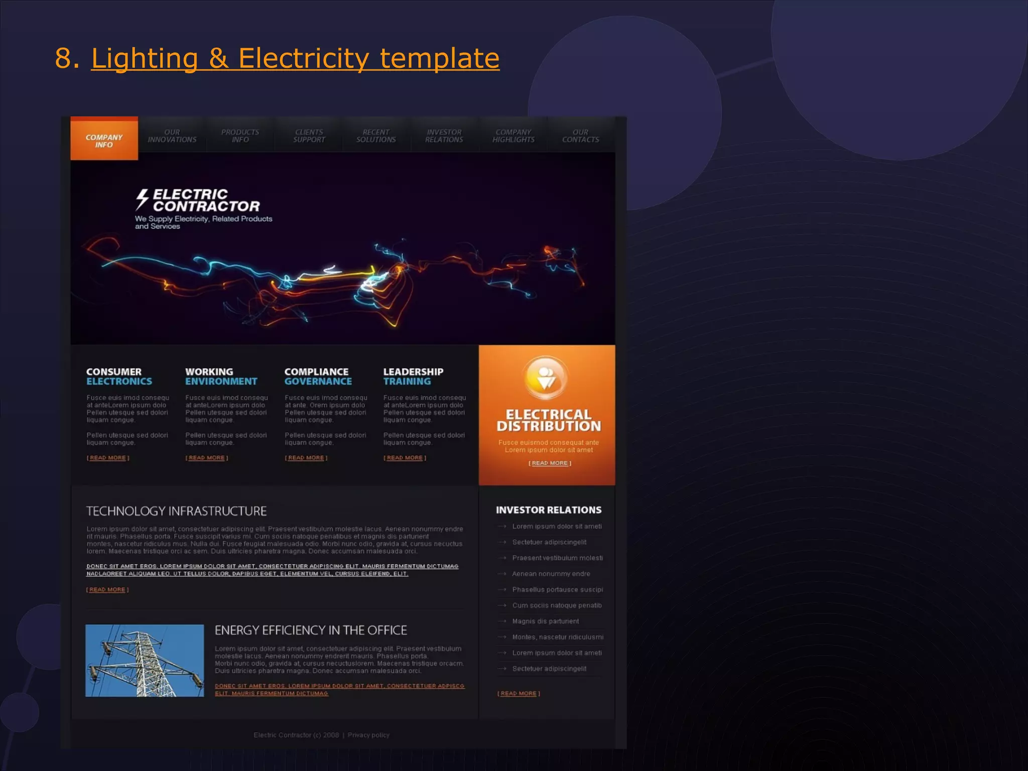 10 most popular electrical website templates | ODP