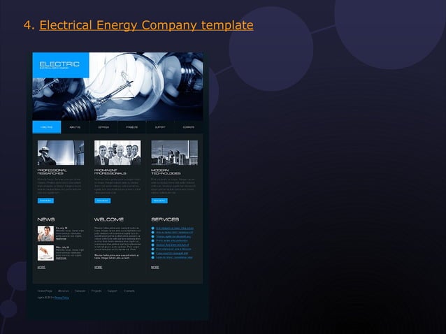 10 most popular electrical website templates | ODP