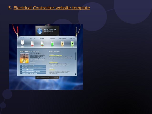 10 most popular electrical website templates | ODP