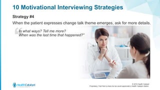 10 Motivational Interviewing Strategies for Deeper Patient Engagement ...