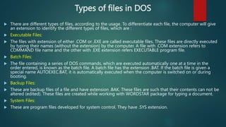 10 MS DOS and Its Commands.pptx .related to | PPTX