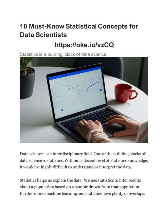 10 Must-Know Statistical Concepts for Data Scientists.docx | Free Download