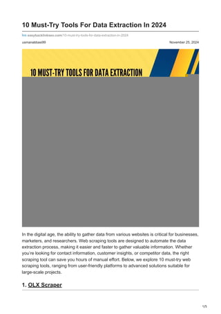 10 Must-Try Tools For Data Extraction In 2024.pdf