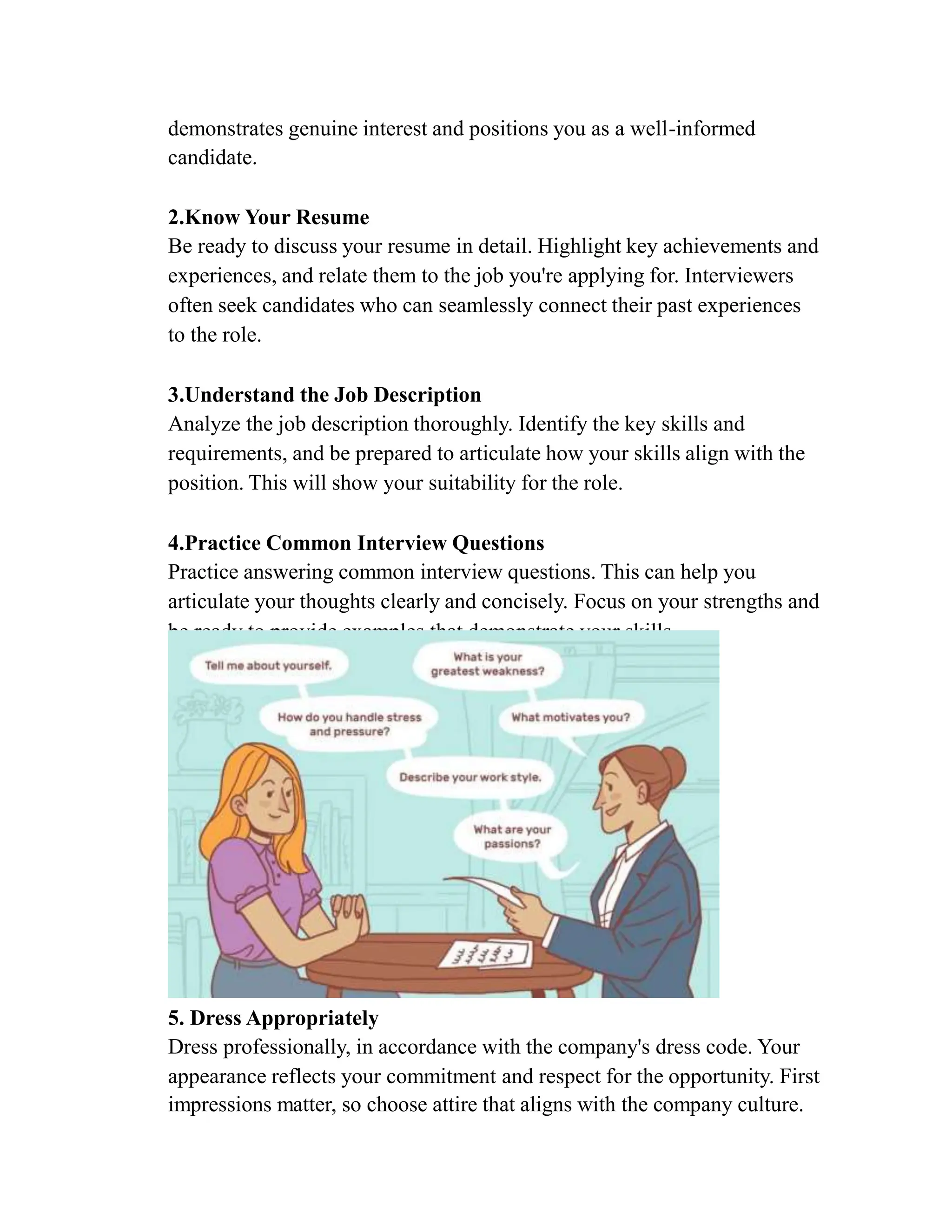 10 Must-Do Tips for Successful Job Interviews | PDF