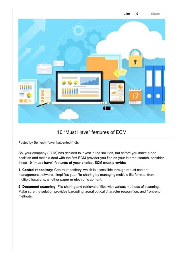 10 “must have” features of ecm | PDF