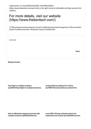 10 “must have” features of ecm | PDF