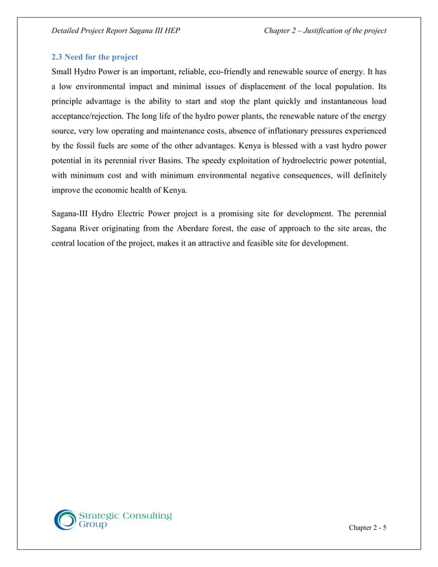 Sample DPR for Hydro Project (10 MW) (2012) | PDF