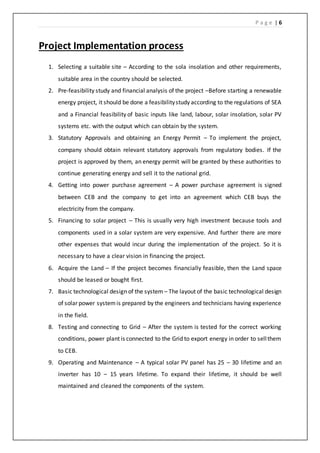 10 mw solar power plant | DOCX