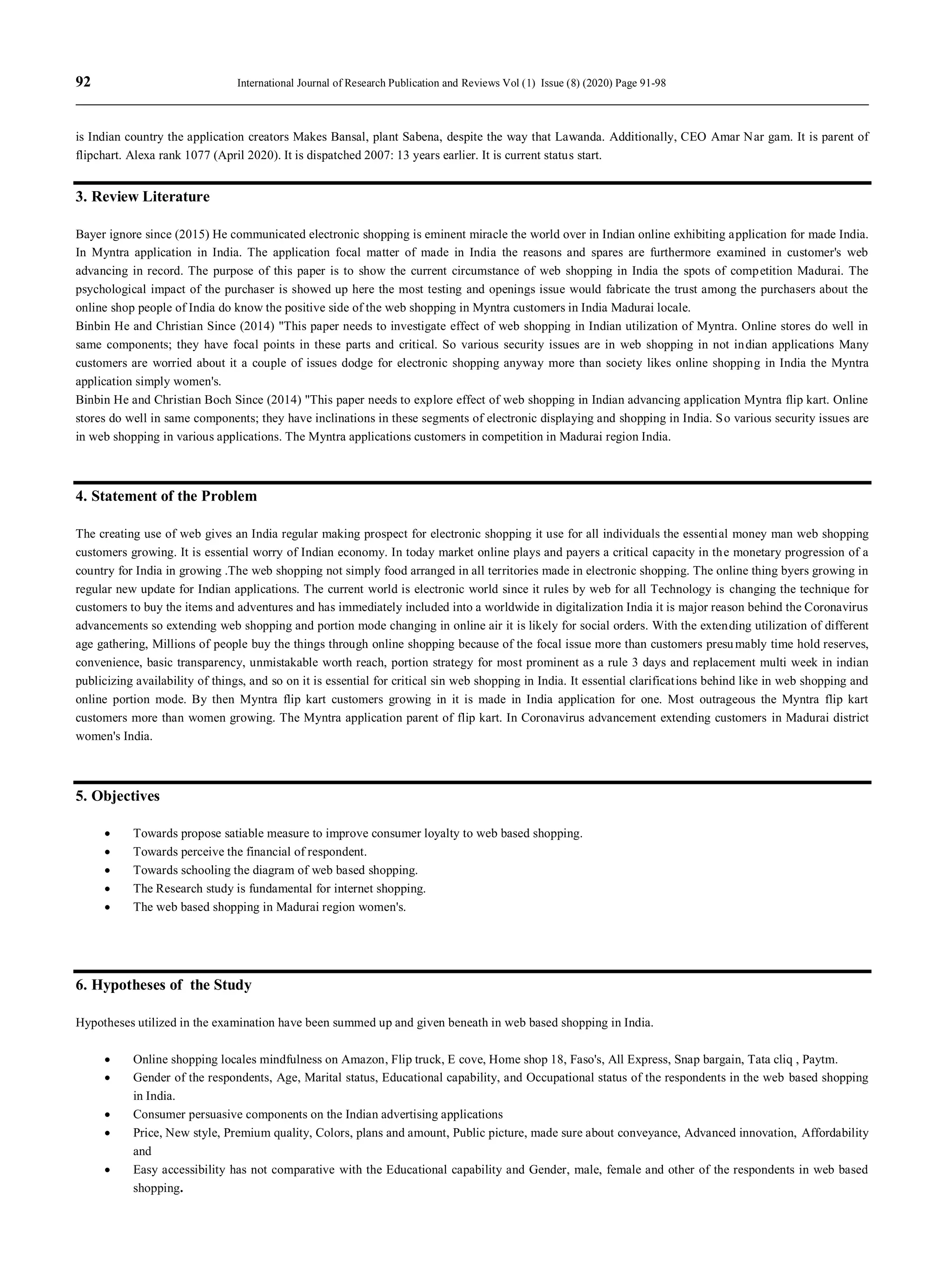 10 myntra flipkart research paper hari masterpiece | PDF