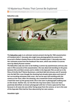 This Picture Cannot Be Explained