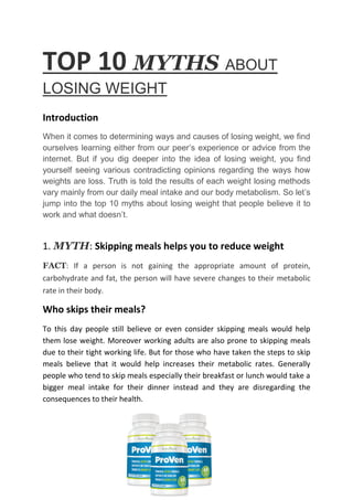 10 myths about losing weight | PDF