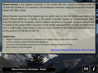 10 Natural Wonders of the World (PowerPoint) | PPSX