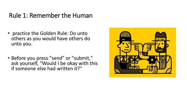 10 netiquette rules.pptx | Internet for Beginners | Internet