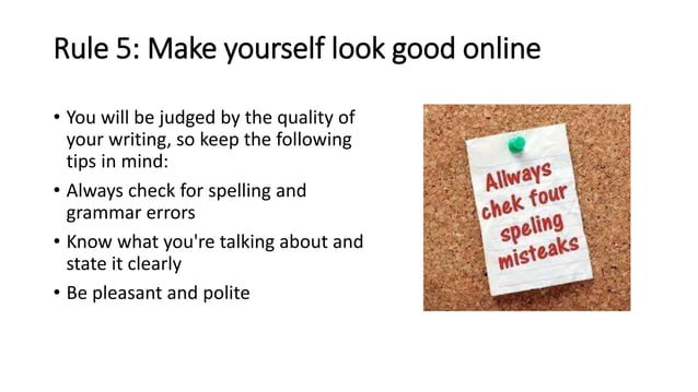 10 netiquette rules.pptx | Internet for Beginners | Internet