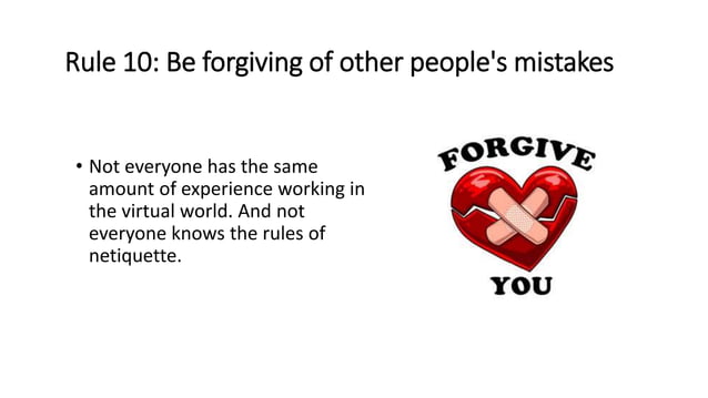 10 netiquette rules.pptx | Internet for Beginners | Internet