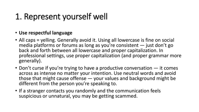 10 netiquette rules.pptx | Internet for Beginners | Internet