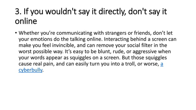 10 netiquette rules.pptx | Internet for Beginners | Internet