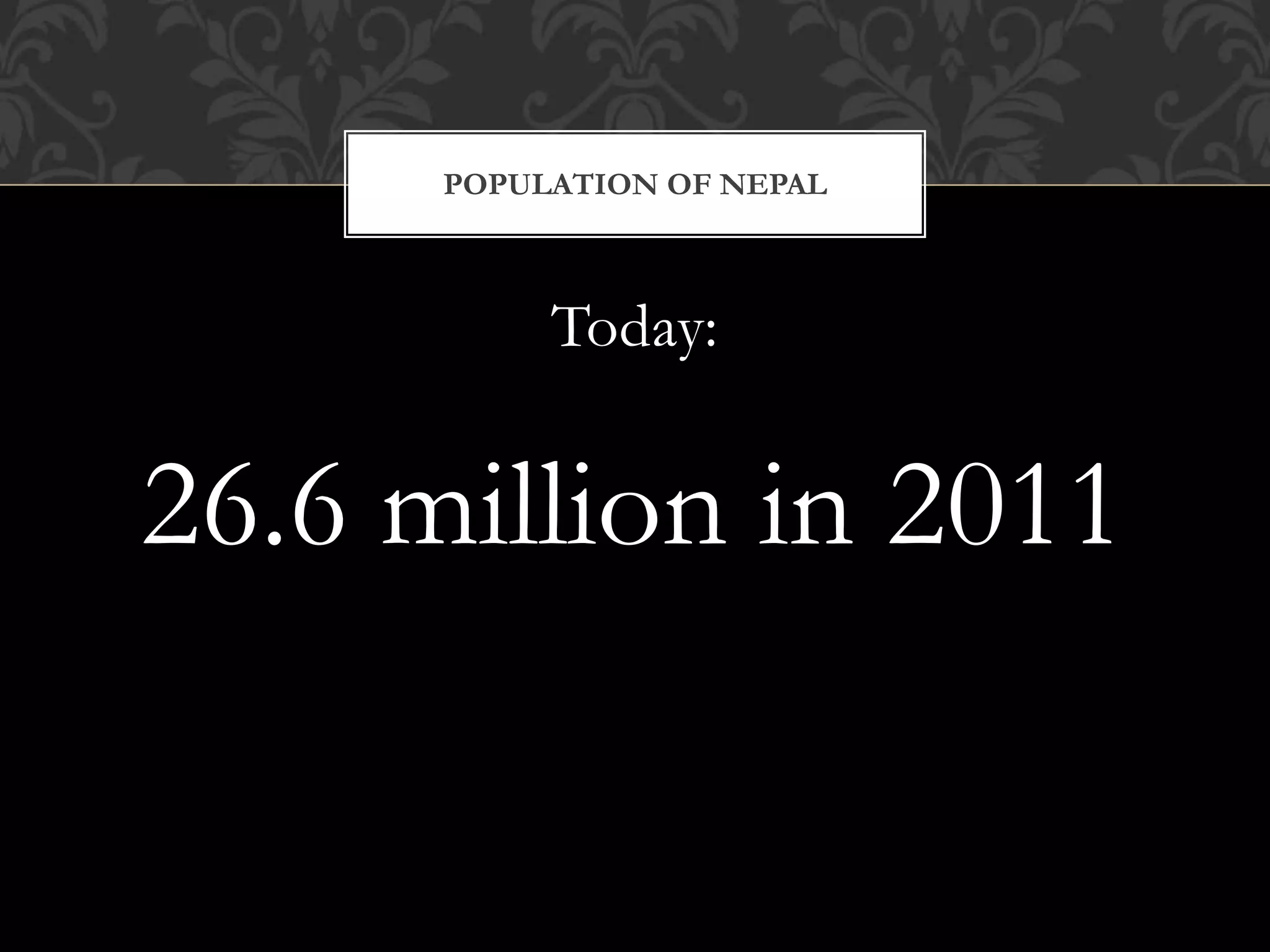 Nepal Population Reconstruction to First Hominid 1.5 millions years Ago ...