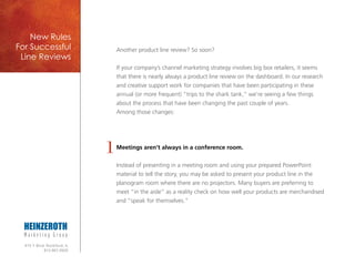 10 New Rules for Successful Retail Product Line Reviews | PPT