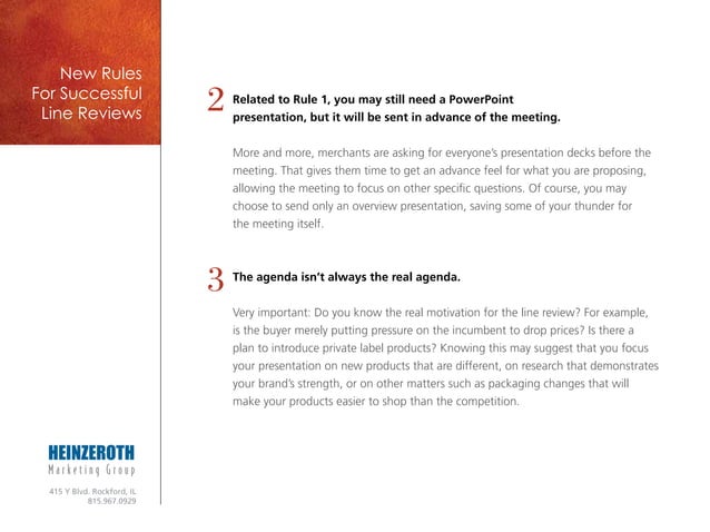 10 New Rules for Successful Retail Product Line Reviews | PPT