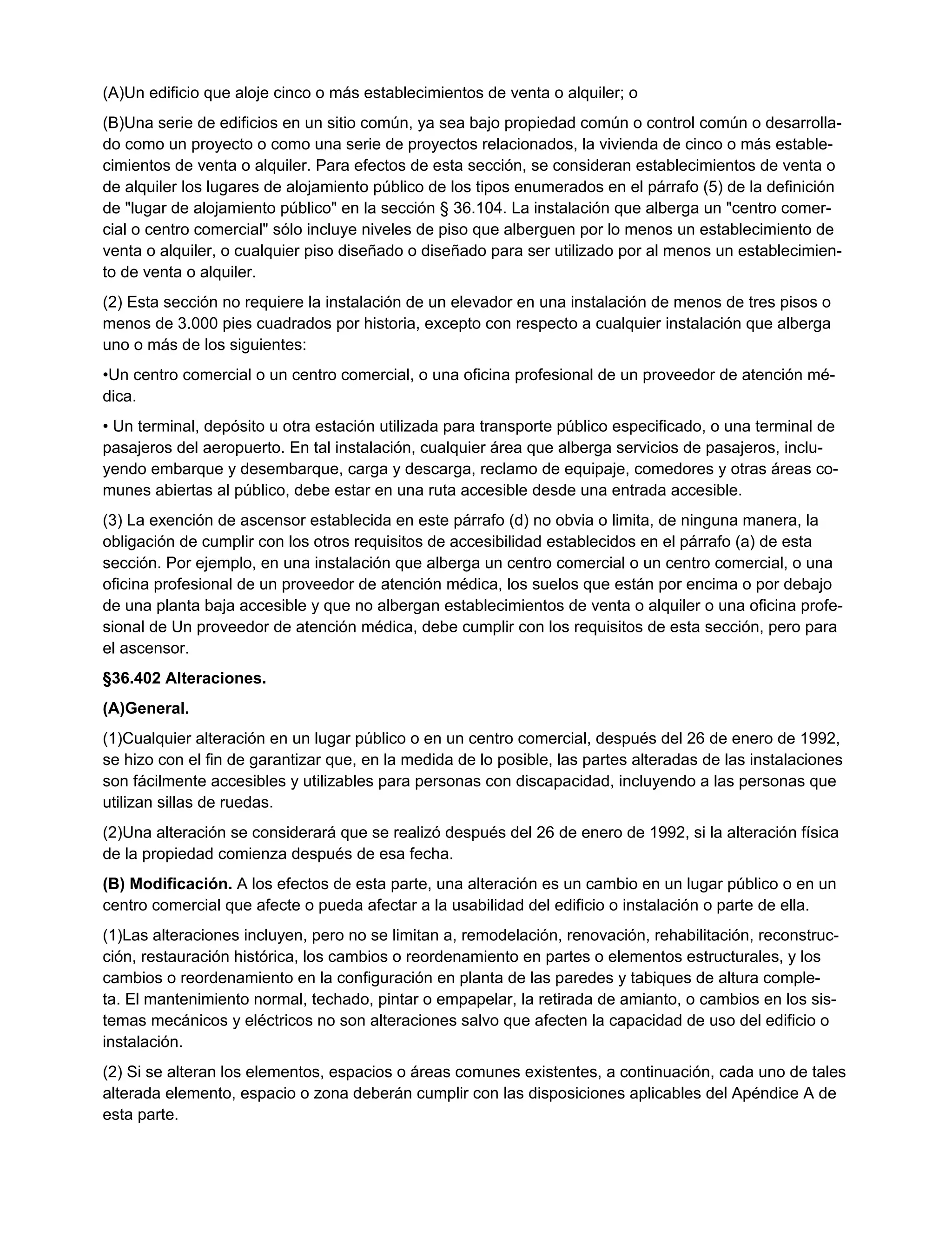 10 normas ley americanos discapacitados (ada) dot 2006 | PDF